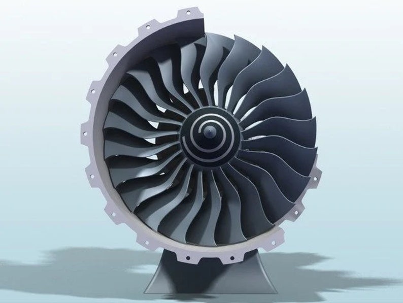 3D Printable Jet Engine - STL Files for Printing - Etsy
