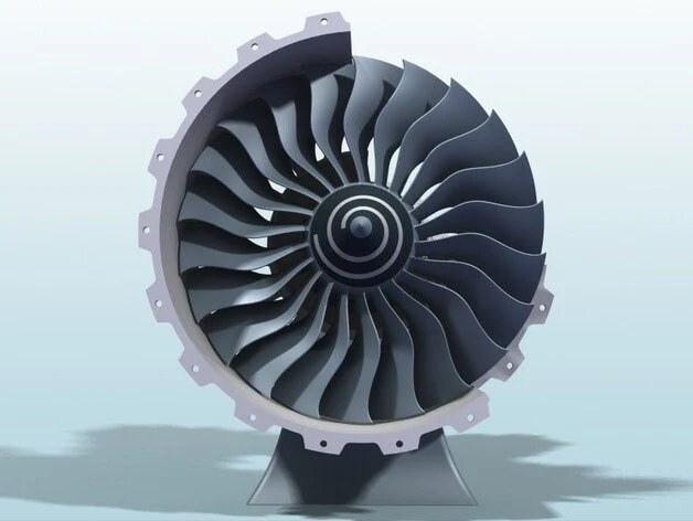 3D Printable Jet Engine - STL Files for Printing - Etsy