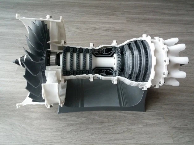 3D Printable Jet Engine - STL Files for Printing - Etsy