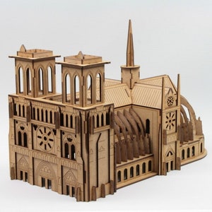 Miniature Cathedral Notre Dame - DXF Files for CNC / Laser Cutting - Etsy
