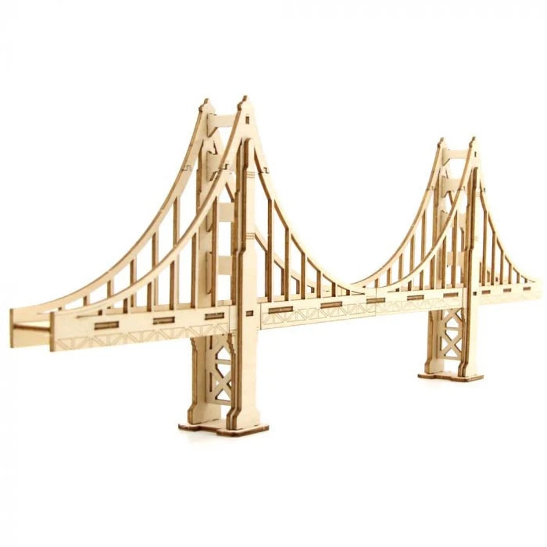 Golden Gate Bridge Miniature Model - DXF Laser Cut Files - Etsy