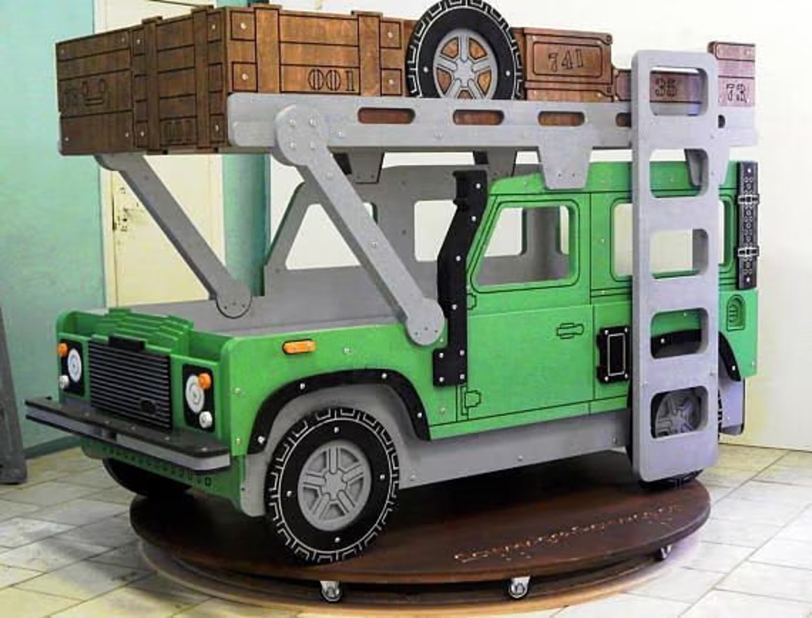 Child Land Rover Bed - CDR + EPS + DXF Files for Cutting - Etsy