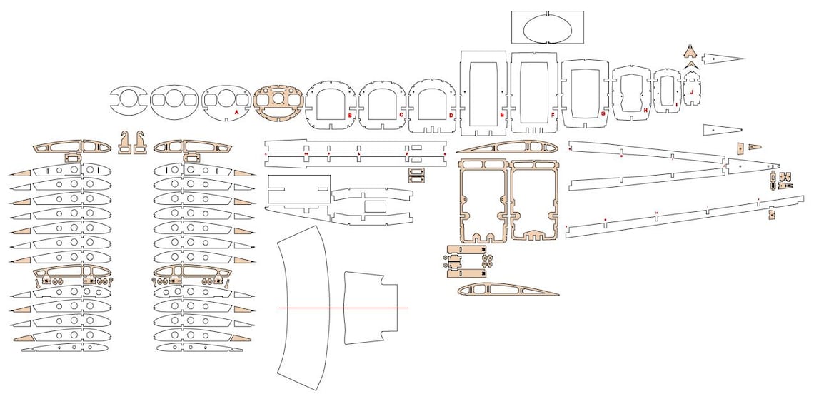 Piper PA-18 Super Cub J3 RC - Laser/cnc Cut Files - Etsy