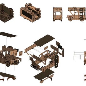 Child Land Rover Bed - CDR + EPS + DXF Files for Cutting - Etsy