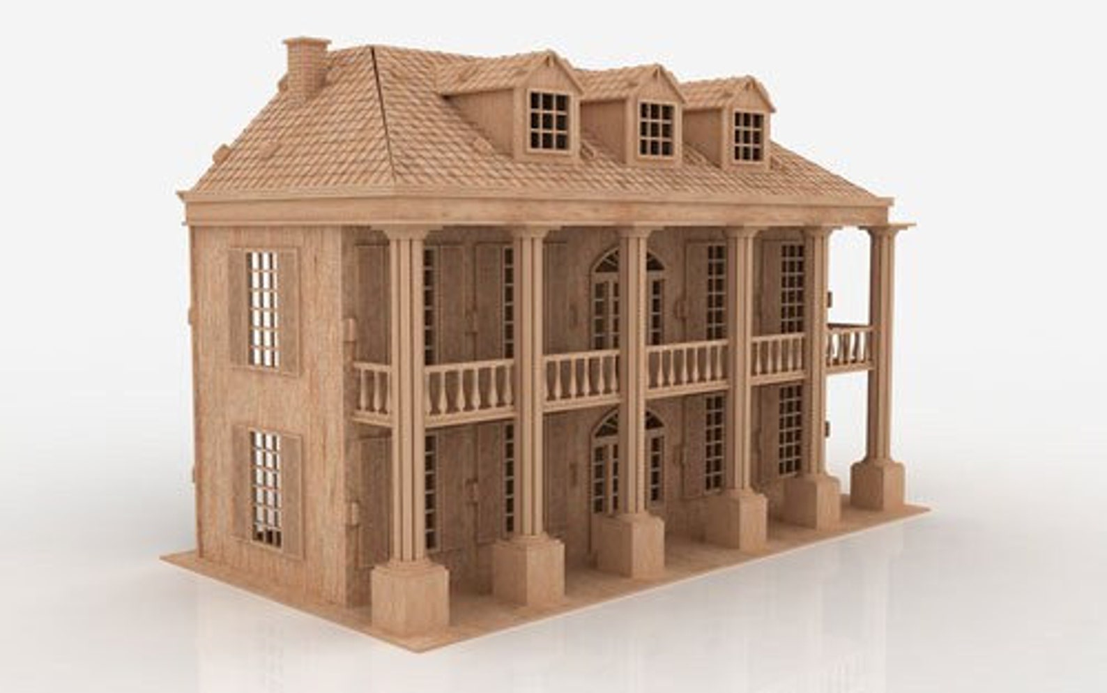 Miniature Doll House No. 94 - DXF File + Assembly Instructions - Etsy