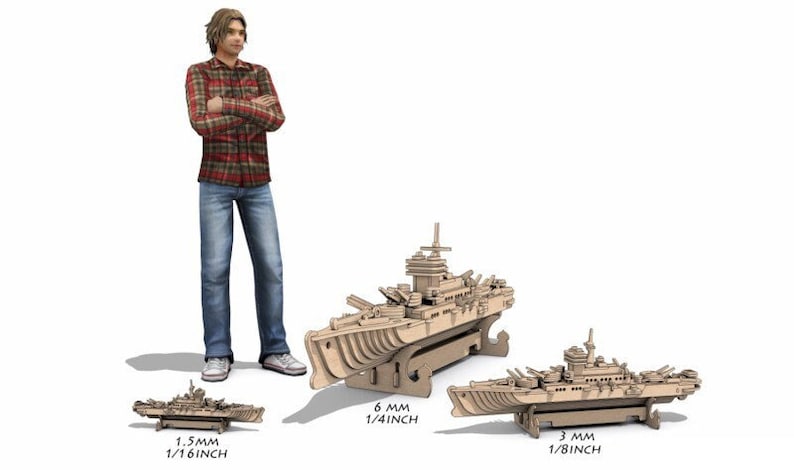 Battle Warship - CNC Files DXF, Laser Cut Files - Etsy