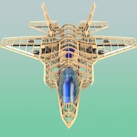 Aircraft RC Plane Model Dragonfly Digital Plans / Laser Cuting, Dxf ...