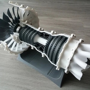 3D Printable Jet Engine - STL Files for Printing - Etsy