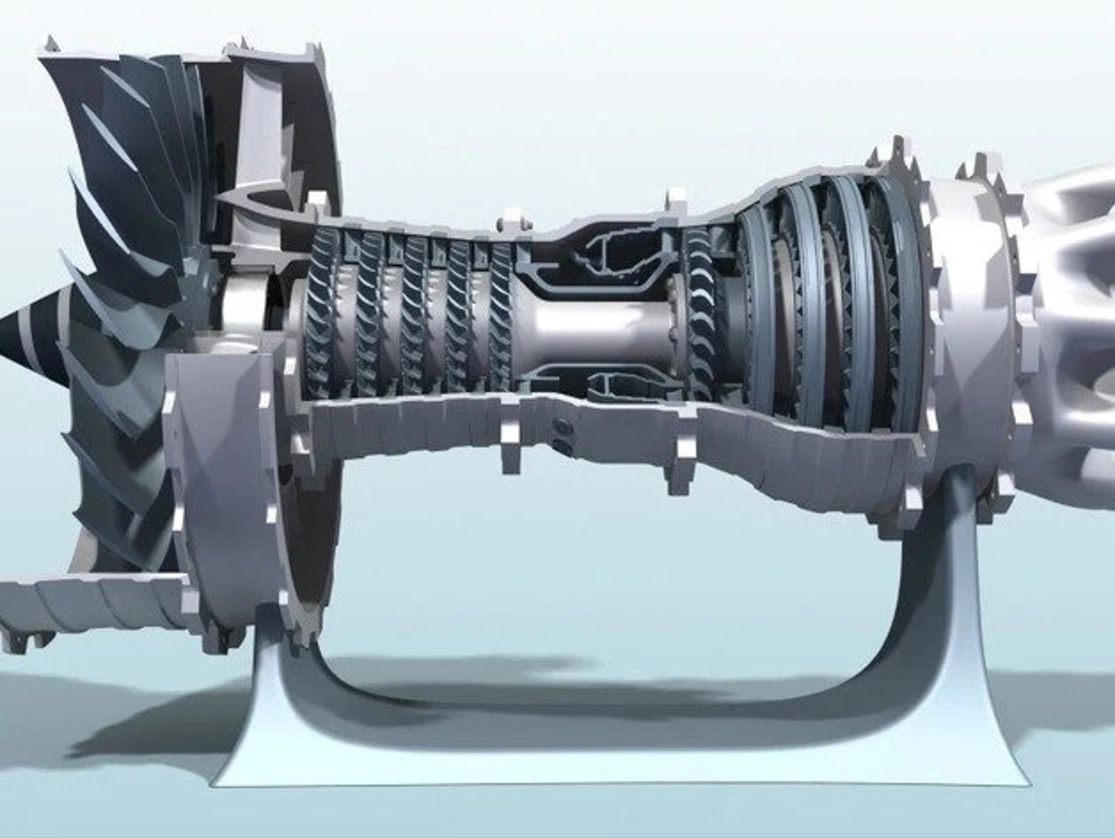 3D Printable Jet Engine - STL Files for Printing - Etsy