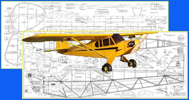 Piper PA-18 Super Cub J3 RC - Laser/cnc Cut Files - Etsy