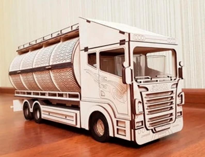 3D Truck - Laser Cut DXF & CDR Files - Etsy