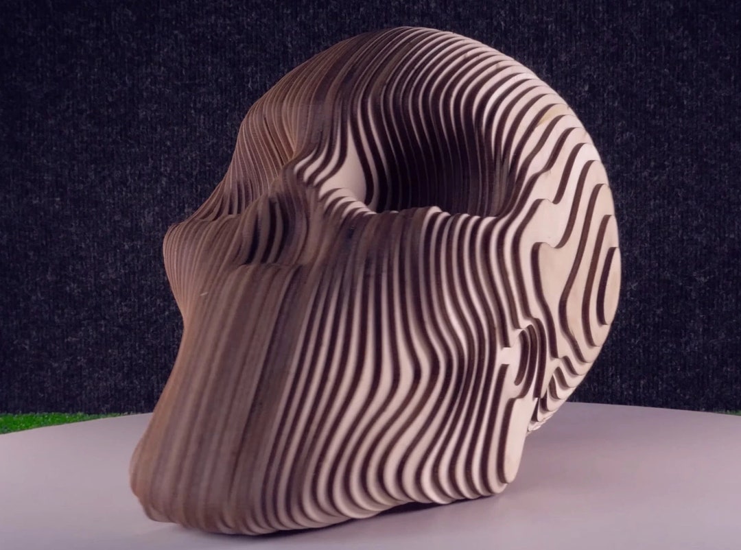 Decorative Skull 3mm - Cnc / Laser Cut .AI Files (illustrator) - Etsy