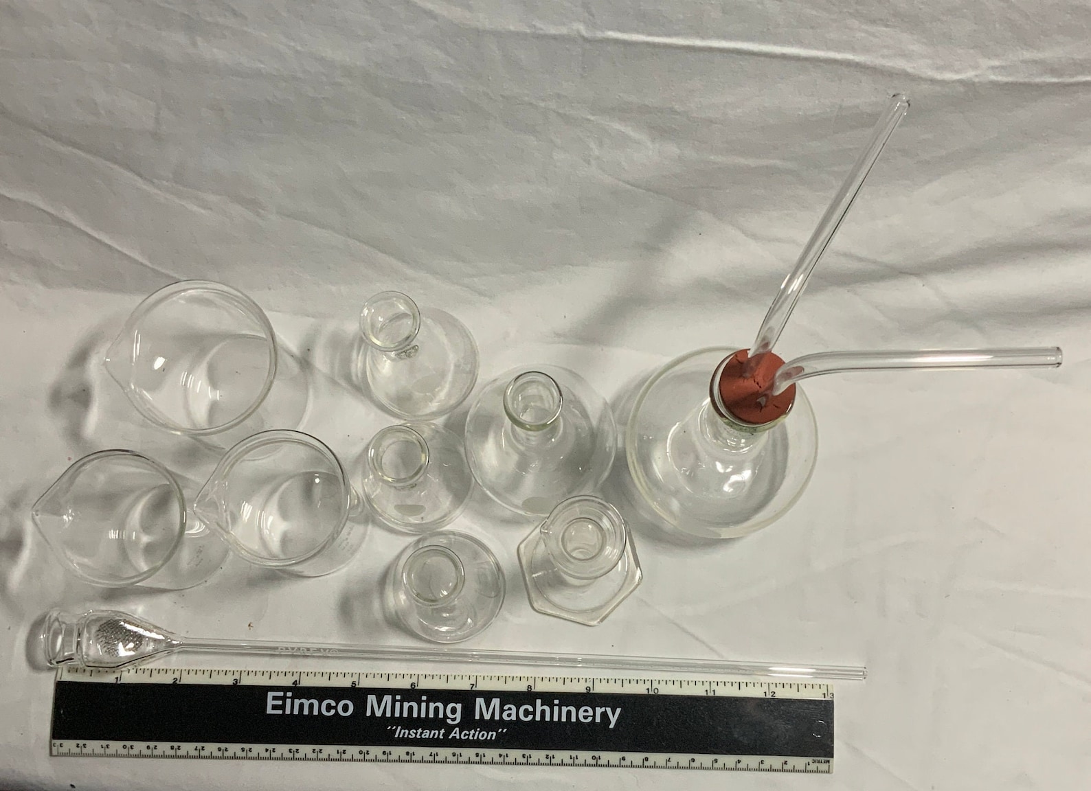 Vintage Pyrex Beakers, Flasks & More Chemistry Laboratory Glassware 12 ...