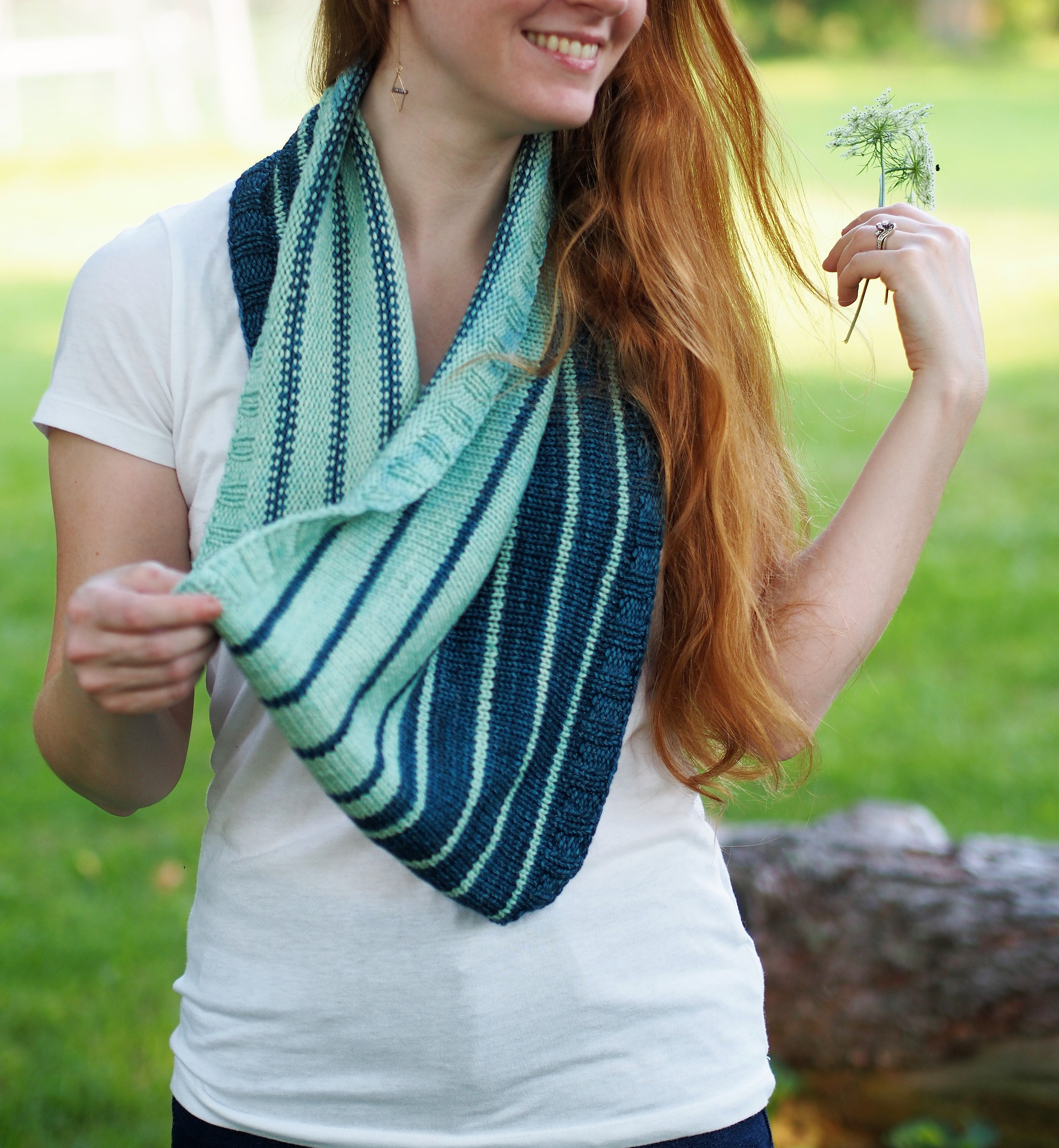 Hand Knitting Cowl Pattern Stryped Cowl - Etsy