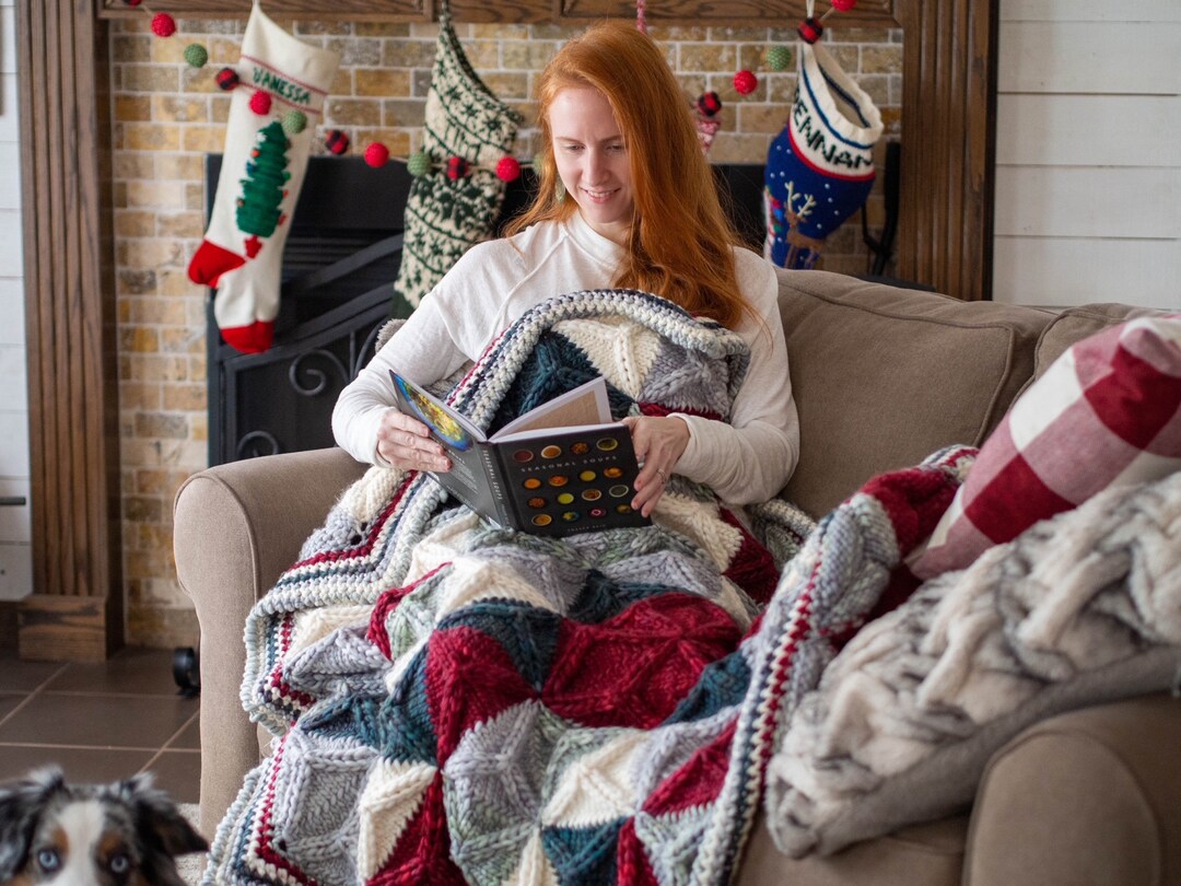 Dendrite Snowflake Knitting Pattern: Modular Afghan Throw (PDF) Super ...