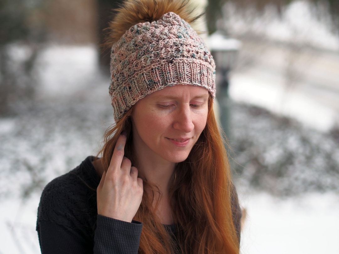 Sideways Cable Knit Hat Pattern: Halyard Design (child to Adult) DK or ...