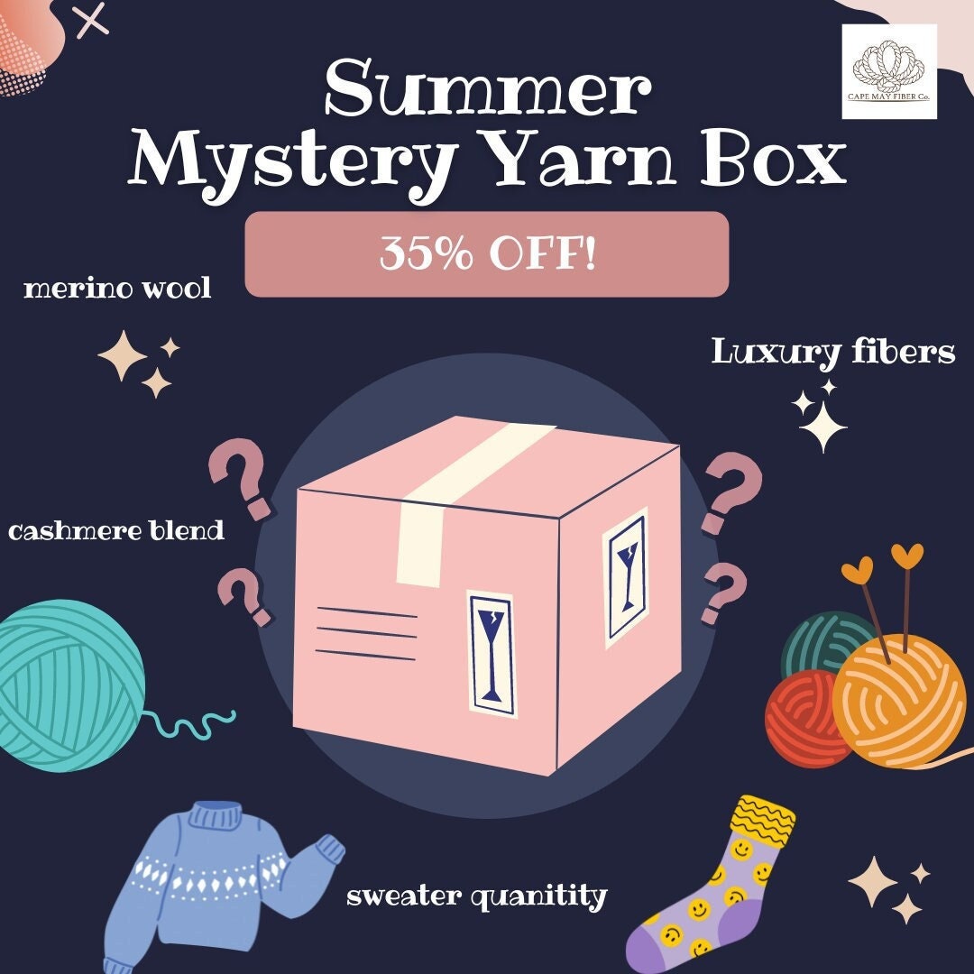 Luxury Hand Dyed Fingering Weight Yarn Mystery Box / Sweater or Shawl ...