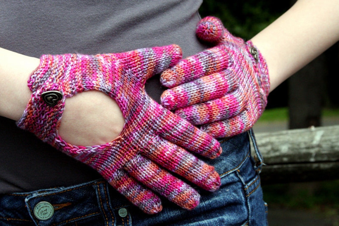 Hand Knit Pattern Driving Gloves Knitting Pattern Fingering Weight - Etsy
