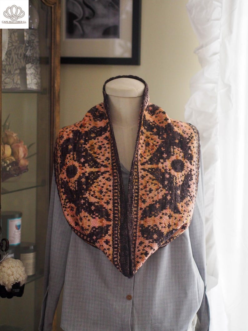 Raven Colorwork Cowl Knitting Pattern: Corvid Stars, Two Sizes (PDF ...