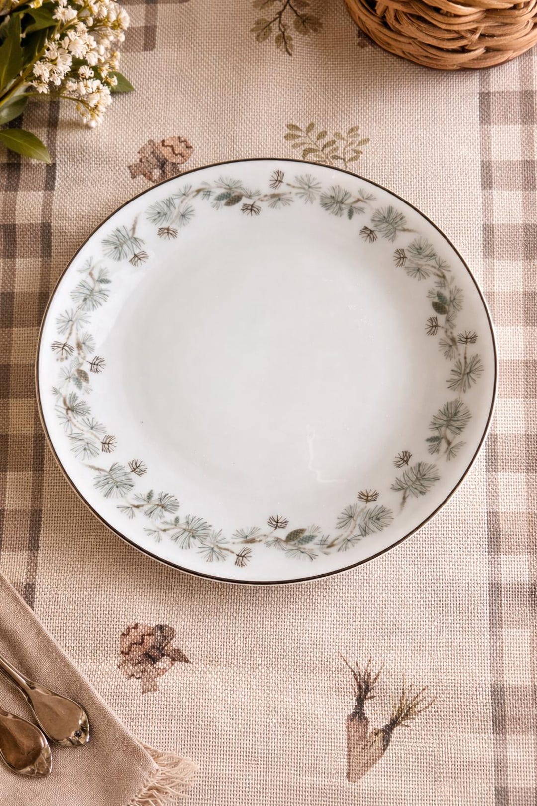 Vintage Noritake Pinetta Salad Plates (set of 3) – Fine China Pine ...