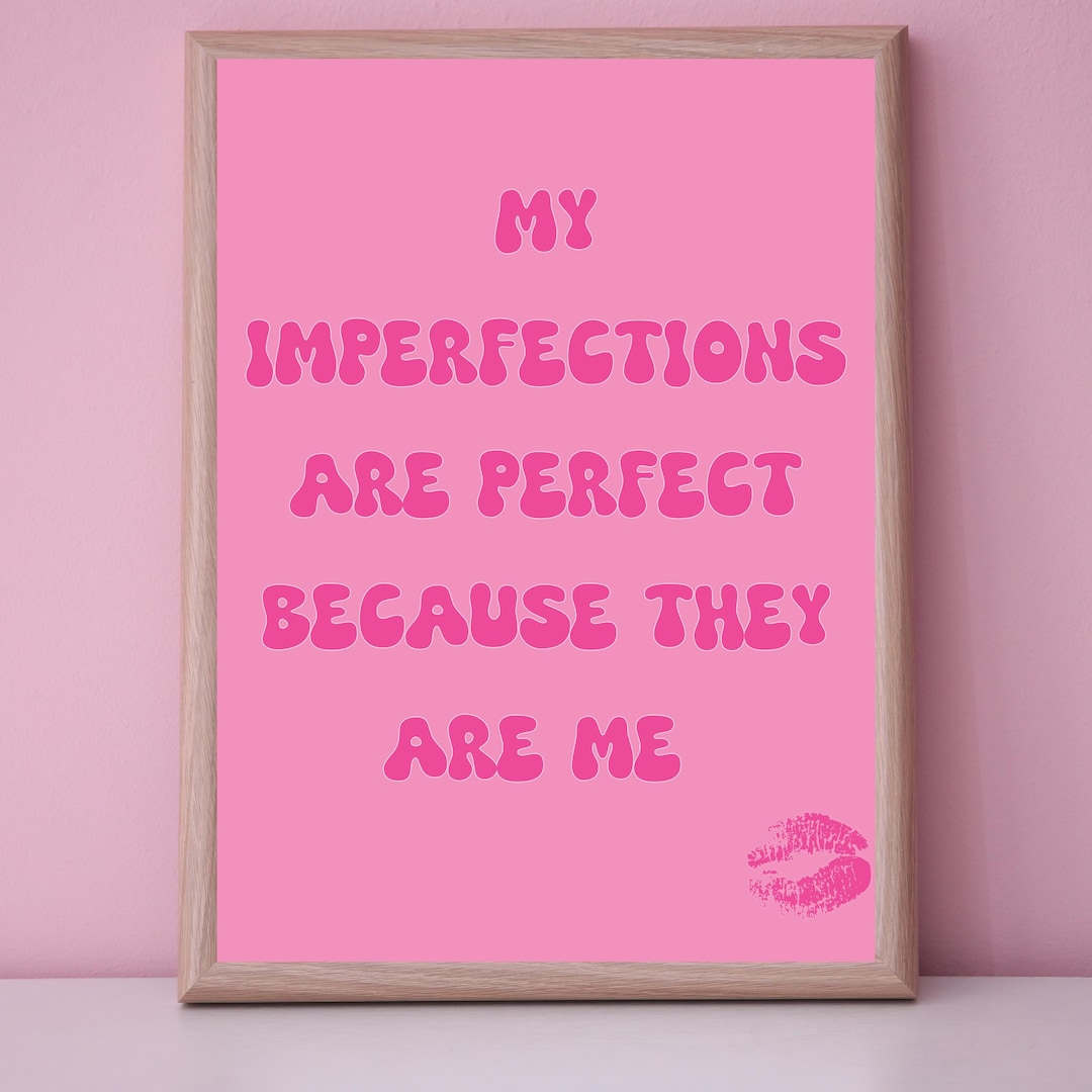 Self Love Affirmation Print: Pink Girly Room Decor (digital Download ...