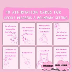 Positive Affirmation Cards for People Pleasers Card Deck for Women ...