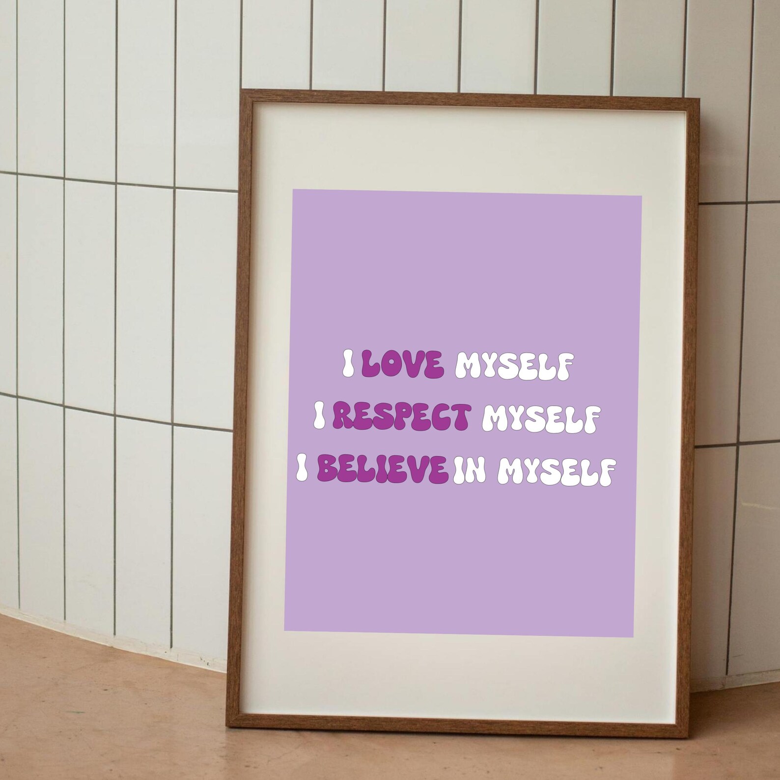 Positive Affirmation Wall Art Inspirational Quotes for Bedroom Decor ...