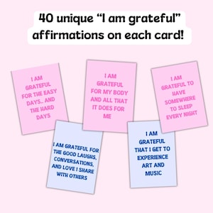 Gratitude Cards Positive Affirmation Cards for Daily Gratitude Practice ...