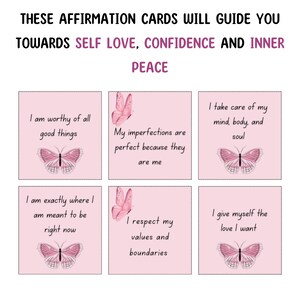 Positive Affirmation Cards for Self Love and Inner Peace Printable ...