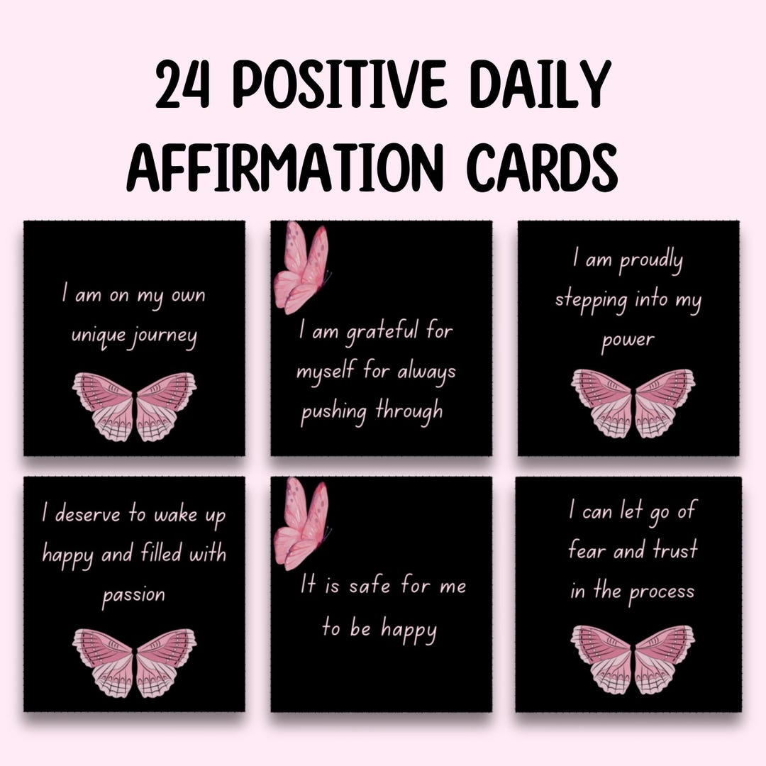 Affirmation Cards for Self Love and Inner Peace, Positive Affirmation ...
