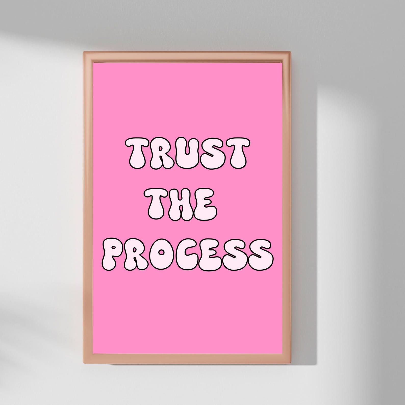 Trust the Process Print: Pink Girly Room Decor (digital Download) - Etsy