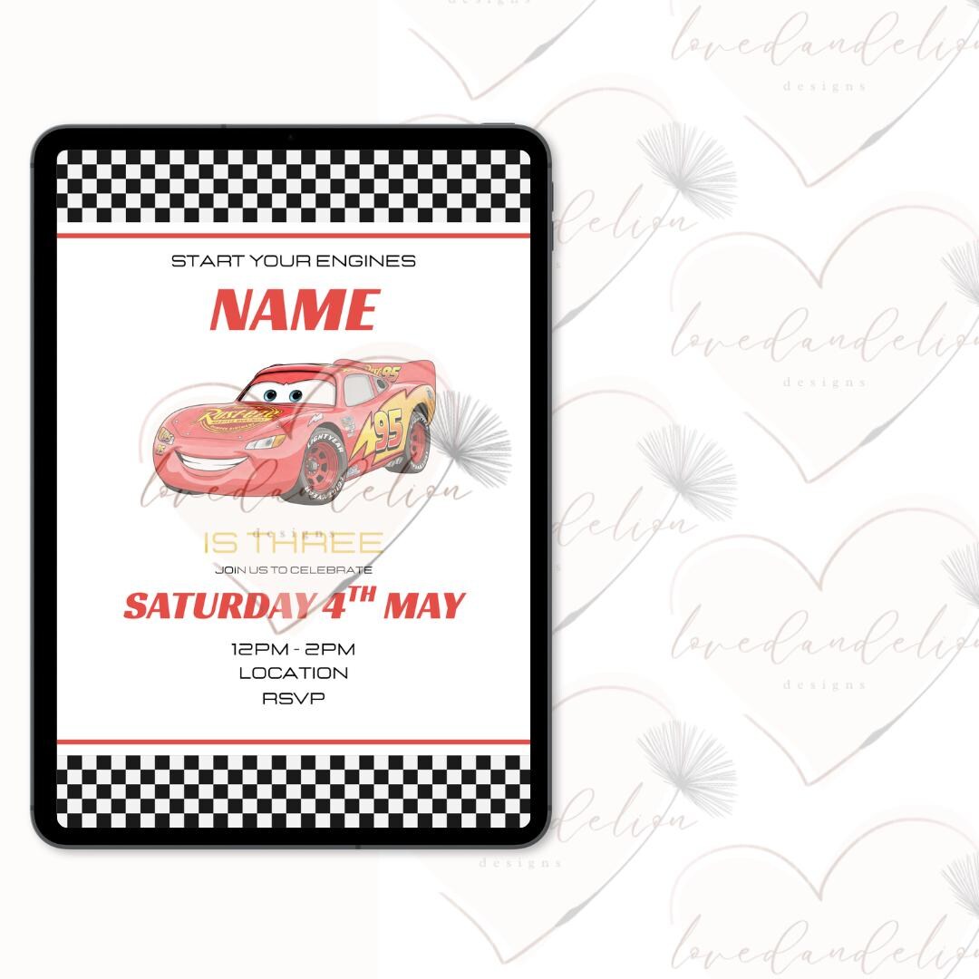 Start Your Engines - Lightning Mcqueen - Cars - Digital Download ...