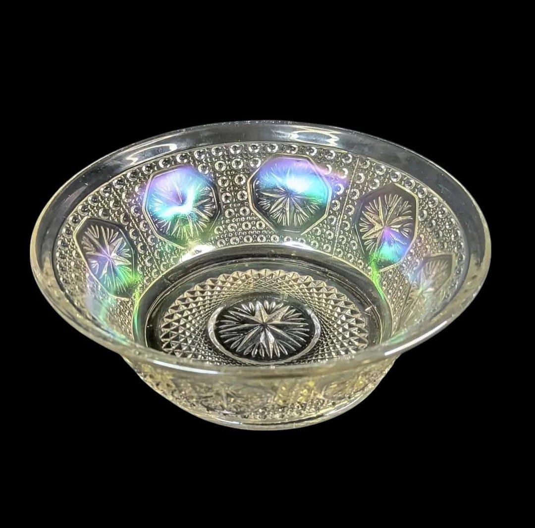Antique Imperial Glass Pattern #671 "amelia" Carnival Glass Candy/fruit ...