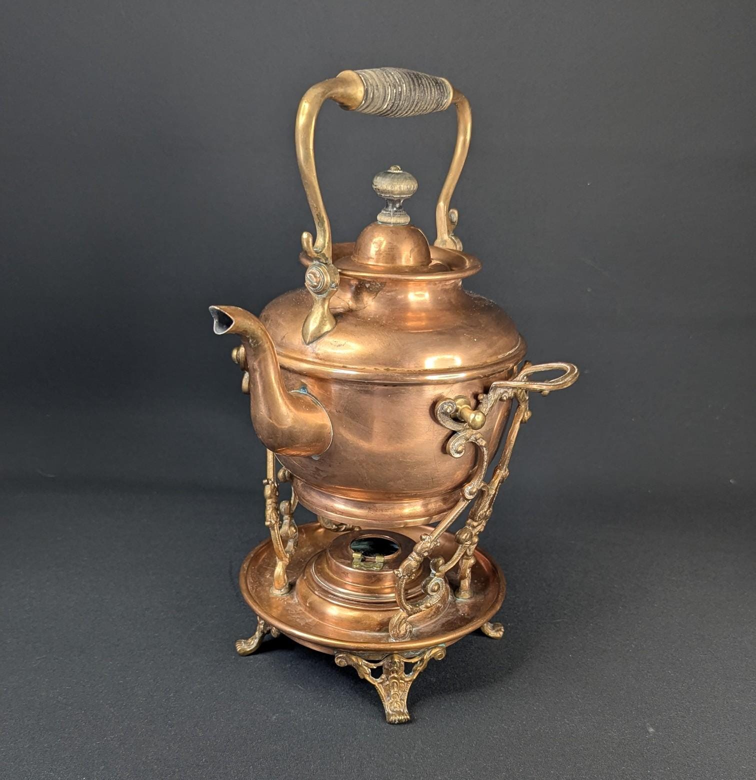 Antique Late Victorian Early Edwardian Era Copper & Brass Tilting ...