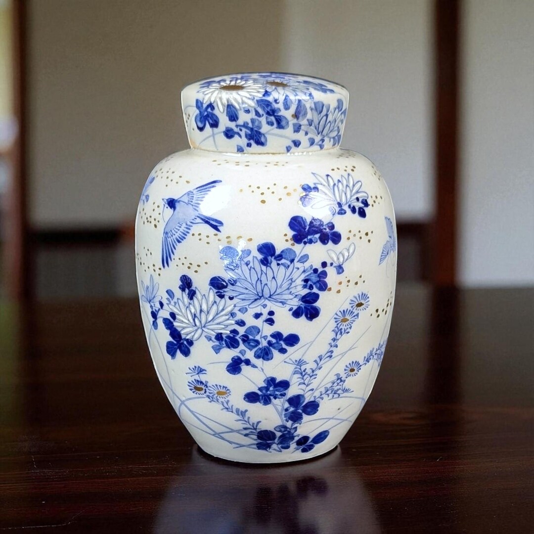 Antique Late Edo/early Meiji Japanese Porcelain Double Lidded Jar ...