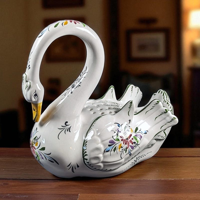Ceramic Swan - Etsy