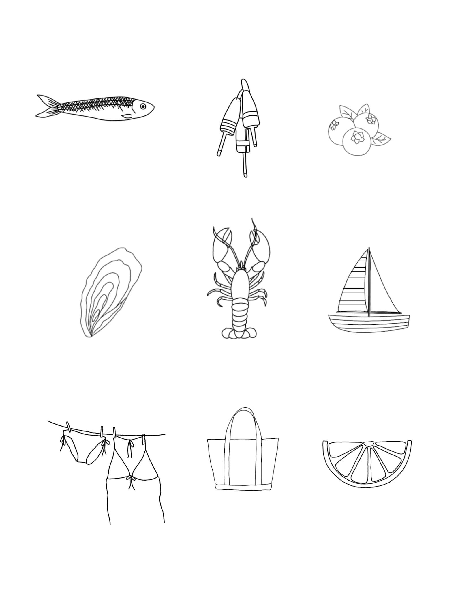 Summer Coastal Embroidery Pattern Pack - Etsy
