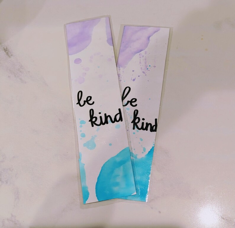 Bookmark - “be Kind” Hand-painted Watercolor - Etsy
