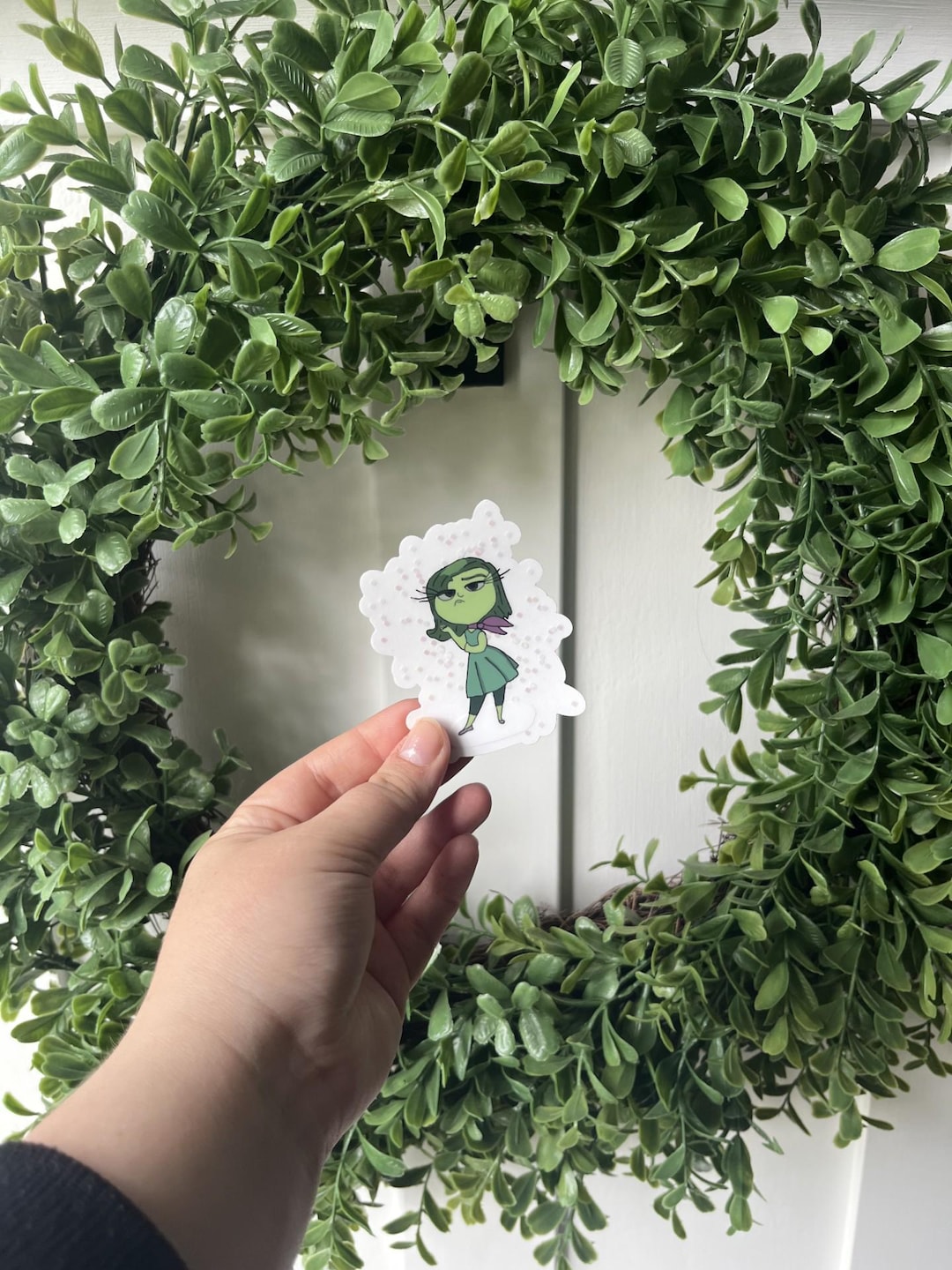 Inside Out DISGUST Transparent Vinyl Sticker - Etsy