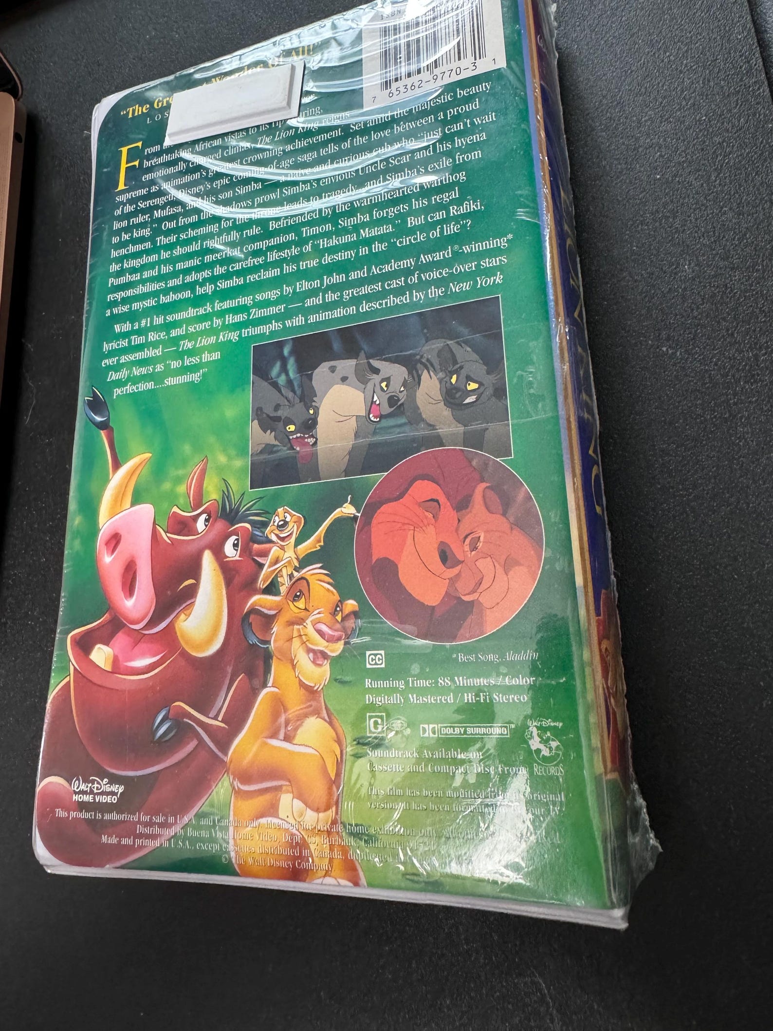 Walt Disney’s the Lion King - Sealed Original Release - Black Diamond ...