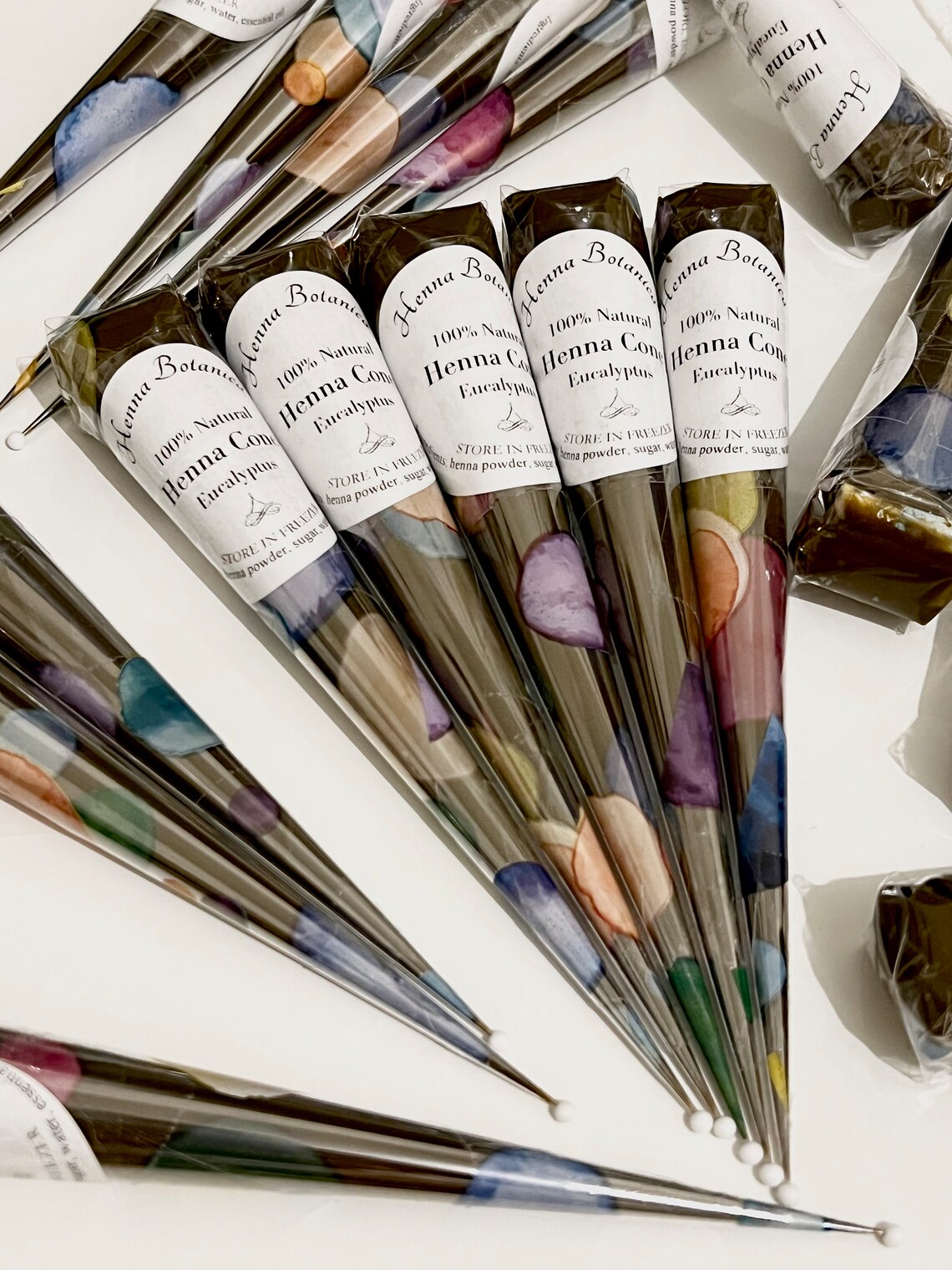 10-PACK - 100% Natural Henna Cones | Handmade | Henna Botanica - Etsy