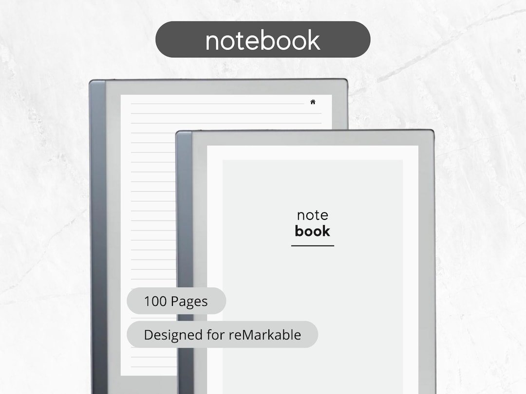 Easy-to-use Digital Notebook Template | Remarkable 2 | Elegant Design ...