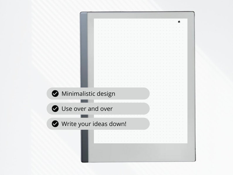 Bullet Journal Digital Template for Remarkable Tablet | Minimalistic ...