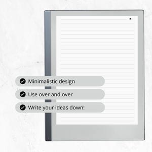 Easy-to-use Digital Notebook Template | Remarkable 2 | Elegant Design ...