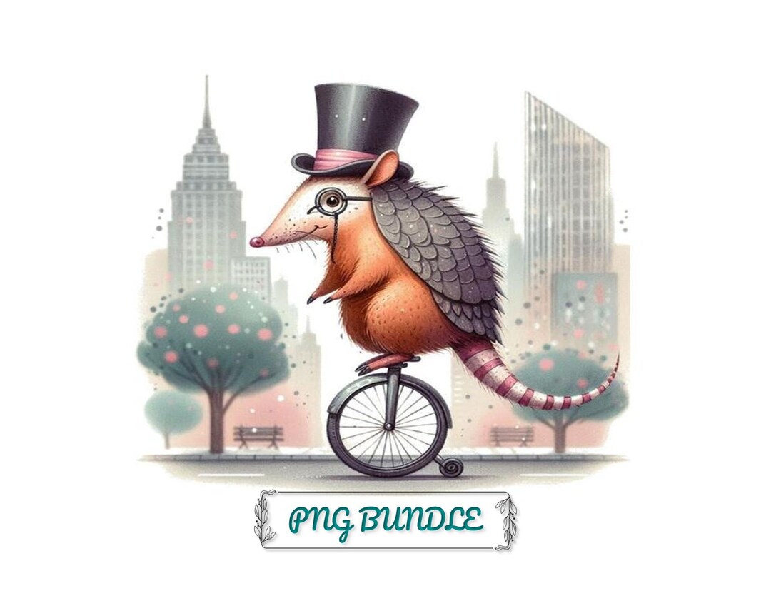 Wacky Animals Watercolor Clipart – Fun Critters PNG Digital Images ...