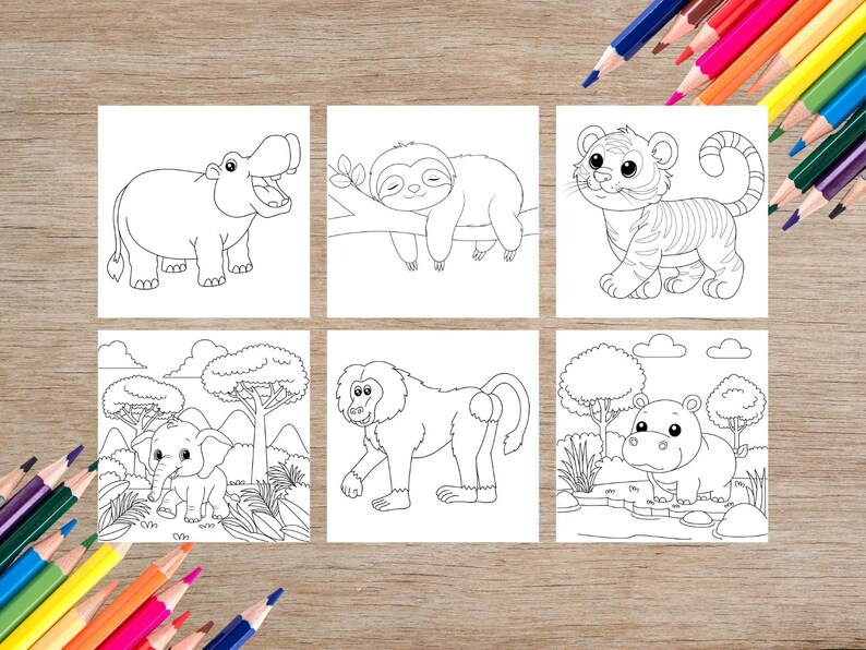 35 Wildlife Coloring Pages, Printable Activity for Kids and Adults ...