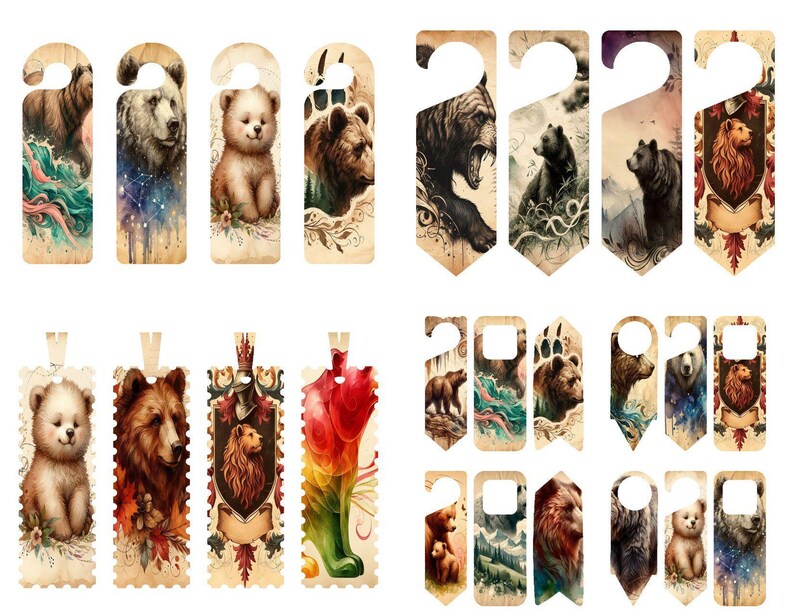 Vintage Bear Junk Journal Pages - Digital Bears Papers & Printable ...