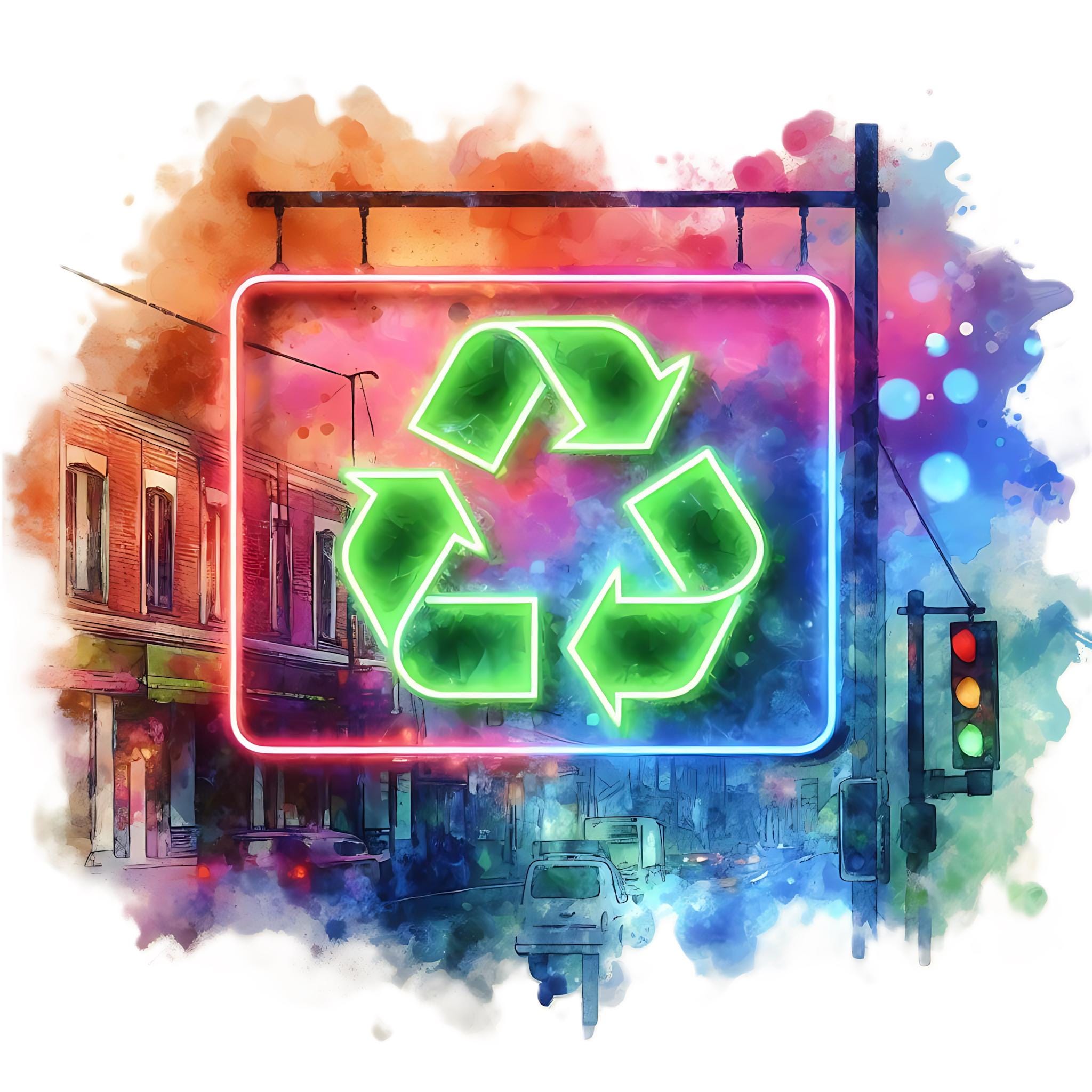 15 Cute Recycling Clipart PNG Set: Clipart Bundle Printable Recycling ...