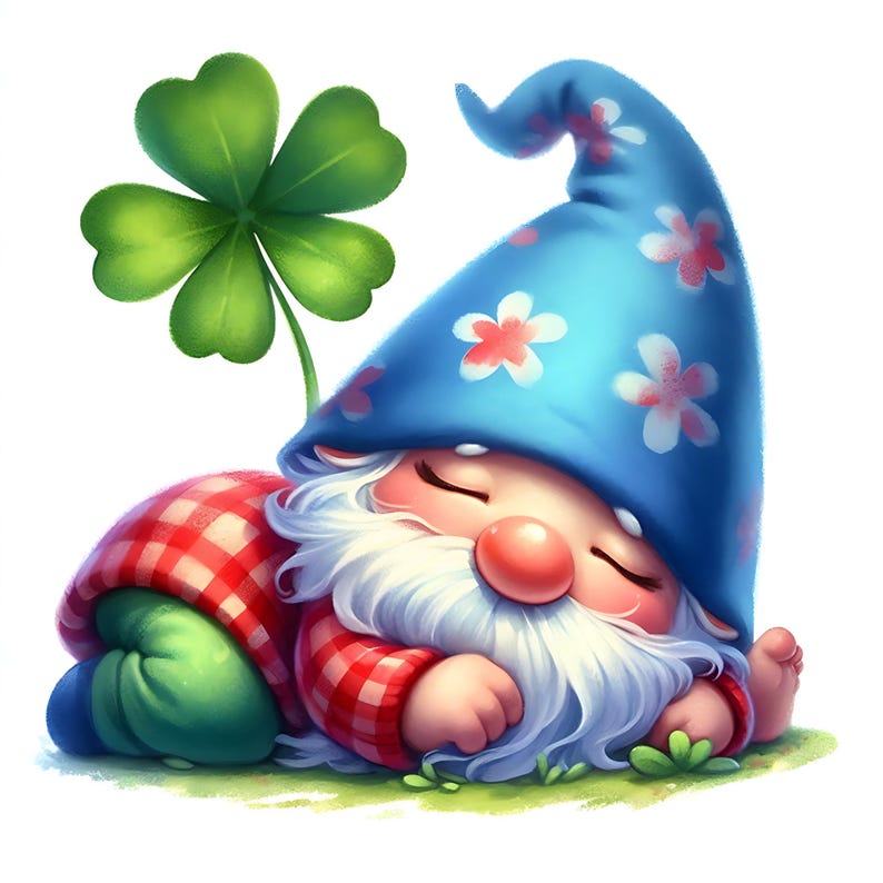 March Gnome Clipart PNG Set: Watercolor Gnomes (digital Download) - Etsy