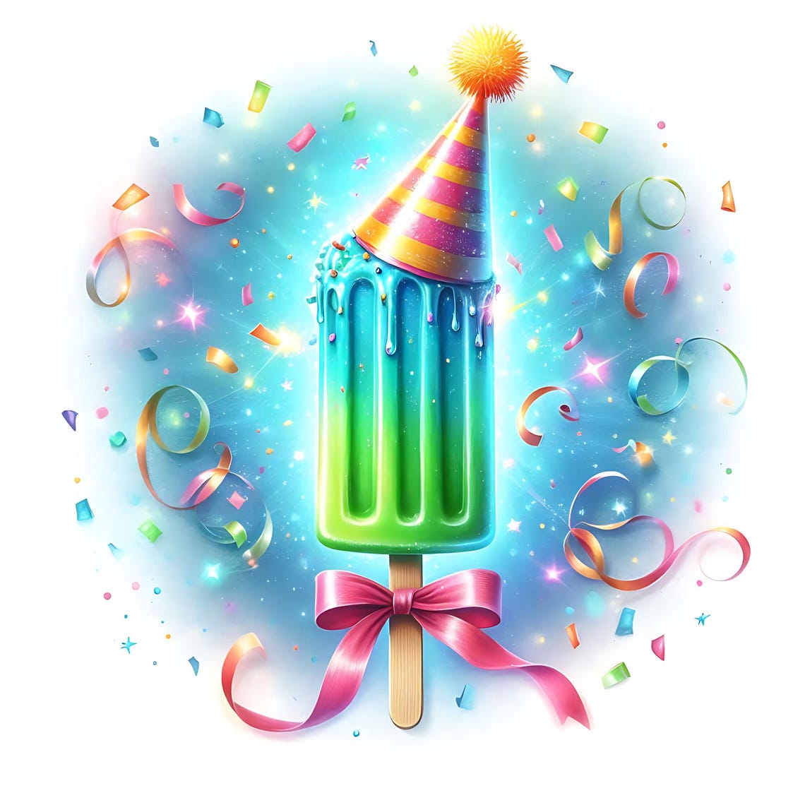 25 Popsicle Clipart PNG Set: Cute Popsicle PNG Summer Treats Popsicle ...